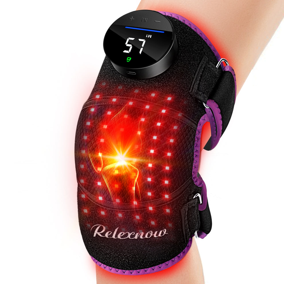 Red Light Therapy Knee Brace with Heat & Vibration Massage, Extension ...